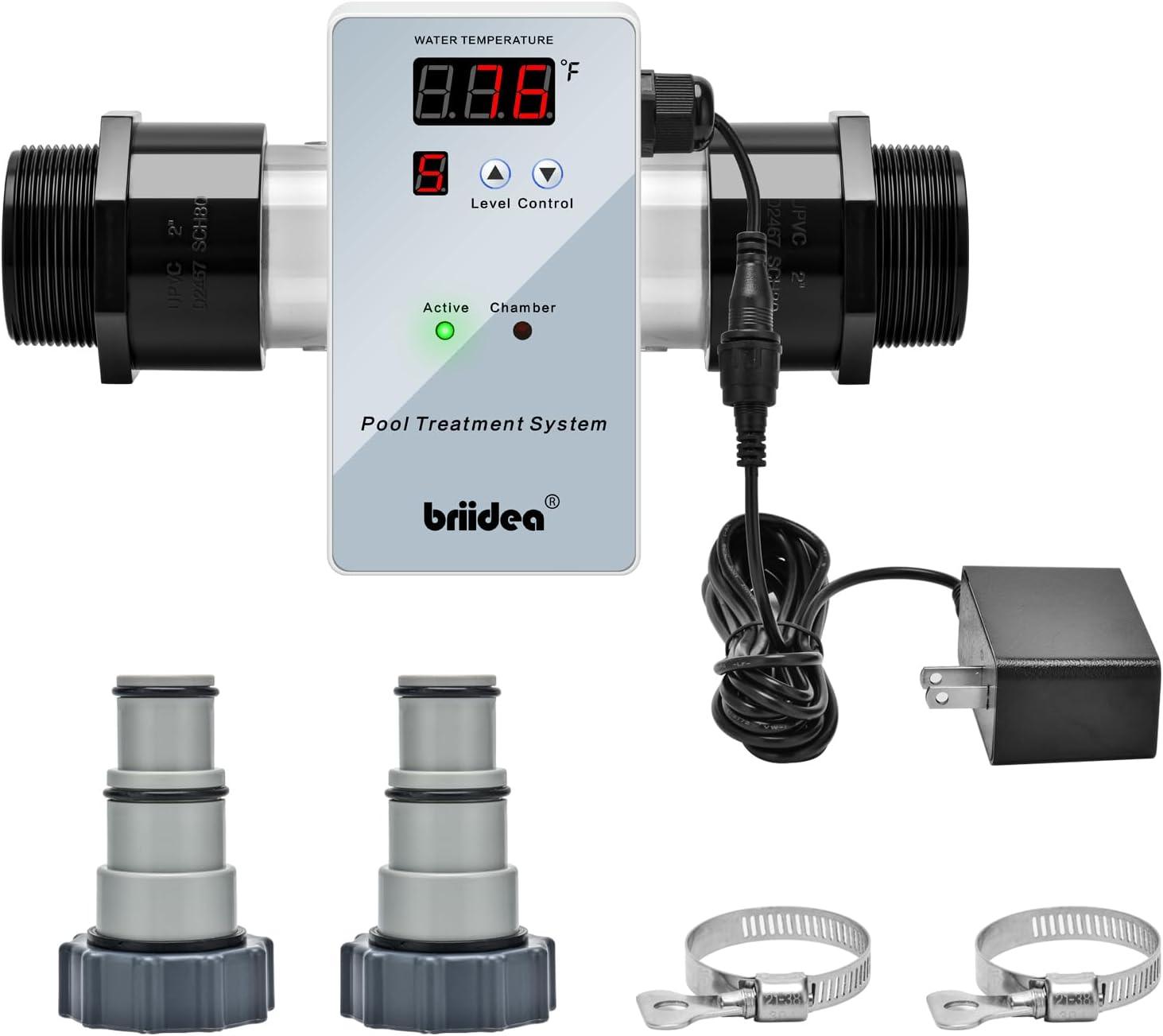 Briidea Pool Treatment System, Release Cu Ag, for Pools up to 40,000 G
