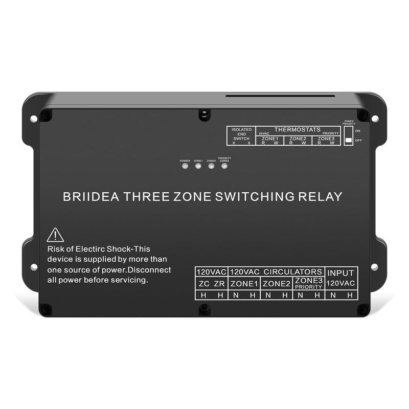 Briidea Three Zone Switching Relay for Zone Temperature Control, Compa
