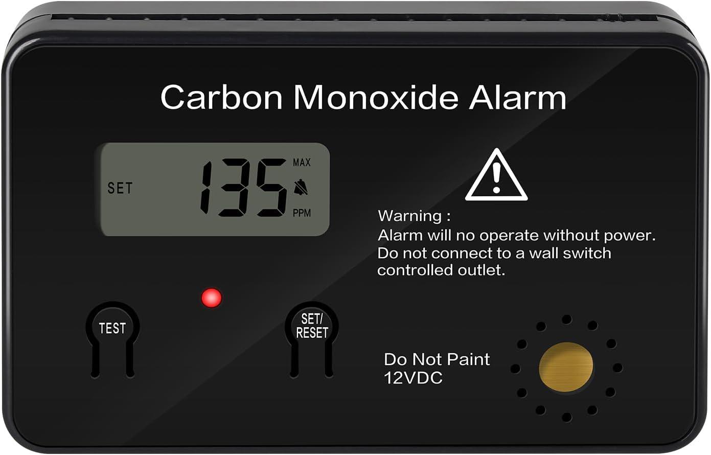 HMCOA-01 Marine Carbon Monoxide Detector with Customizable Alarms, LED