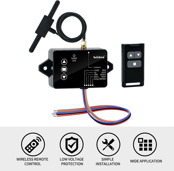 Wireless Dump Trailer Controller, Briidea Wireless Remote Control for ...