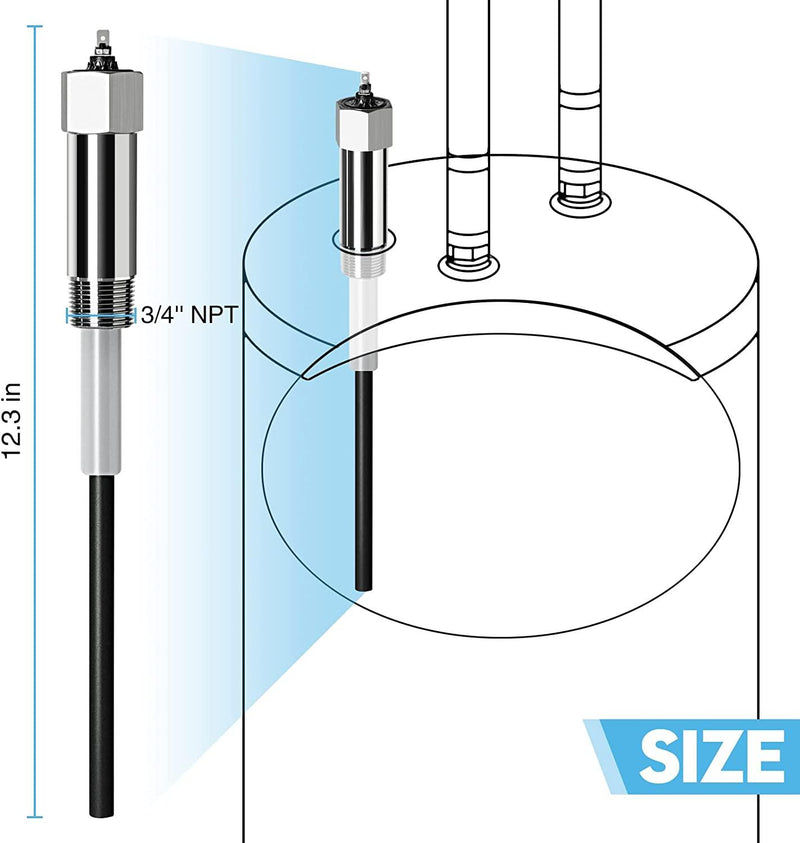 Powered Anode Rod, Briidea Water Heater Anode Rod Made of Titanium (40 ...