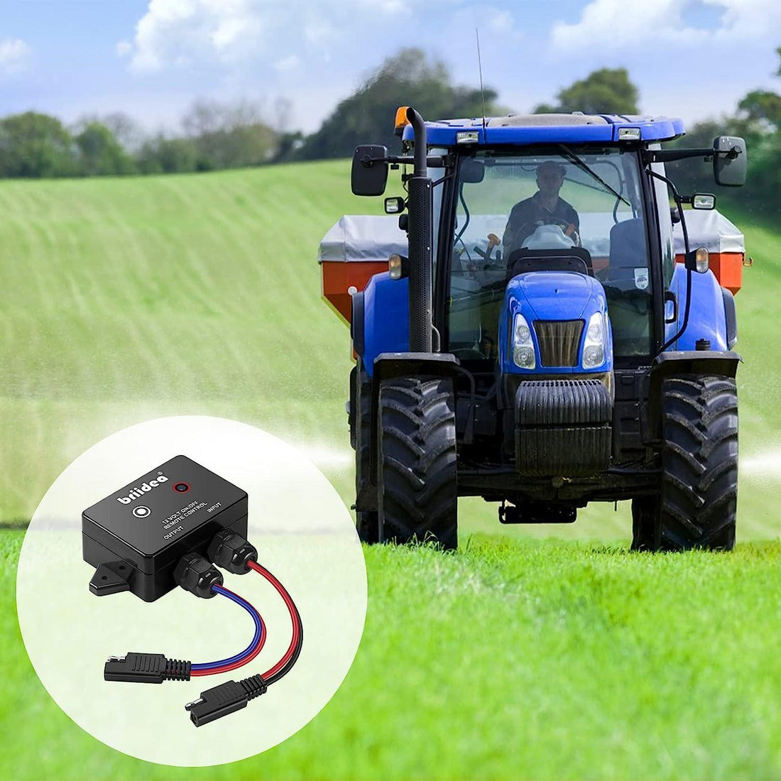 Briidea 12 Volt Wireless Remote Control Switch for Agricultural ...