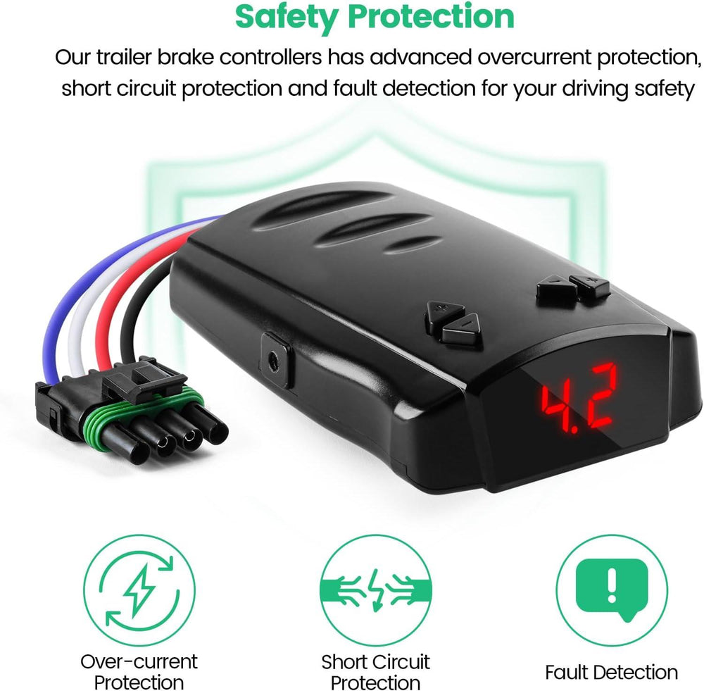 Proportional Trailer Brake Controller, Briidea Digital Brake Controlle