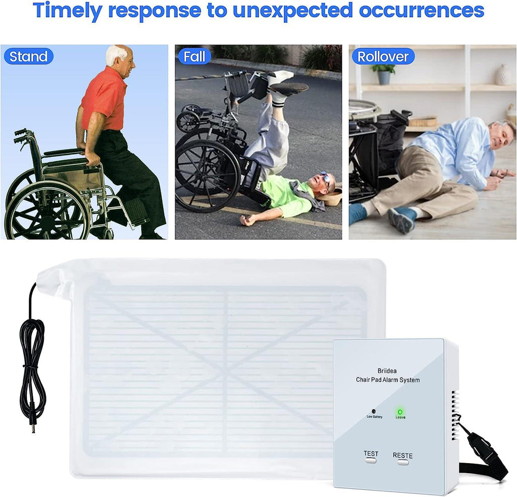 Chair Alarm For Elderly Dementia Patients, Briidea Chair Alarms and Fa