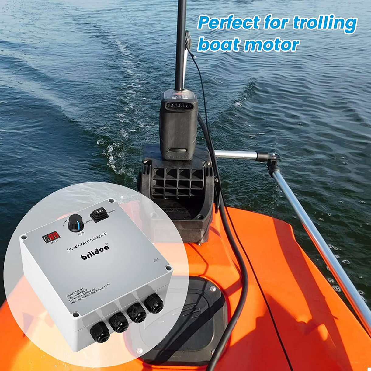 PWM Controller, Briidea DC 12-48V 35A Waterproof Motor Speed Controlle ...