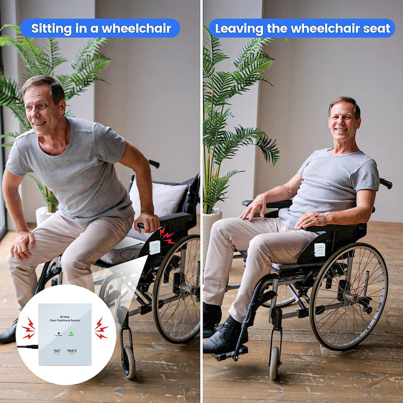 Chair Alarm For Elderly Dementia Patients, Briidea Chair Alarms and Fa