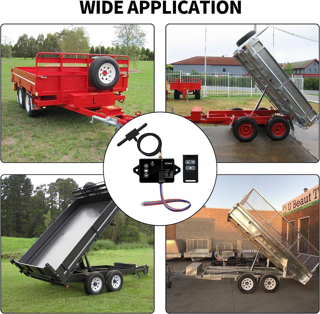 Wireless Dump Trailer Controller, Briidea Wireless Remote Control for ...