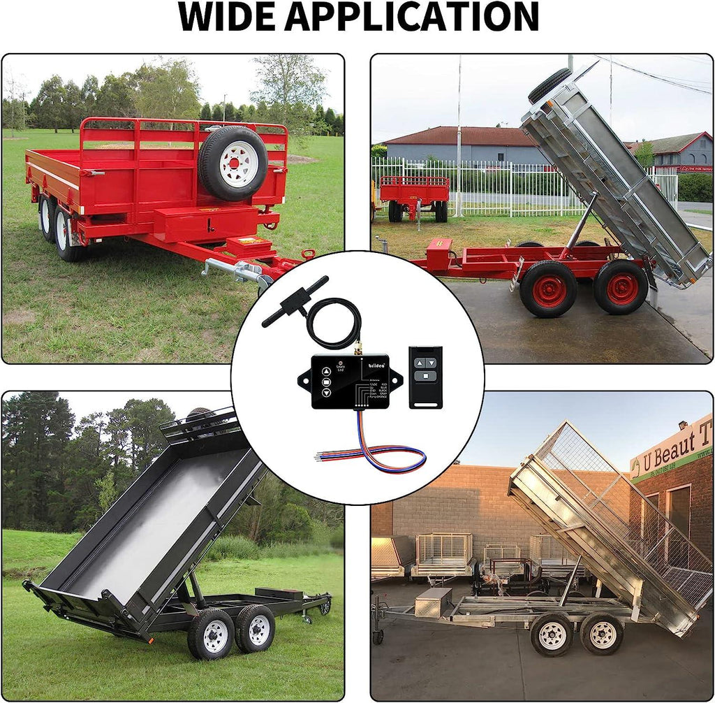 Wireless Dump Trailer Controller, Briidea Wireless Remote Control for