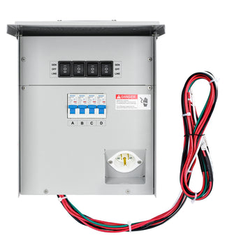 Briidea Home Integration Generator Transfer Switch Kit, 15 Amp 120V 4 ...