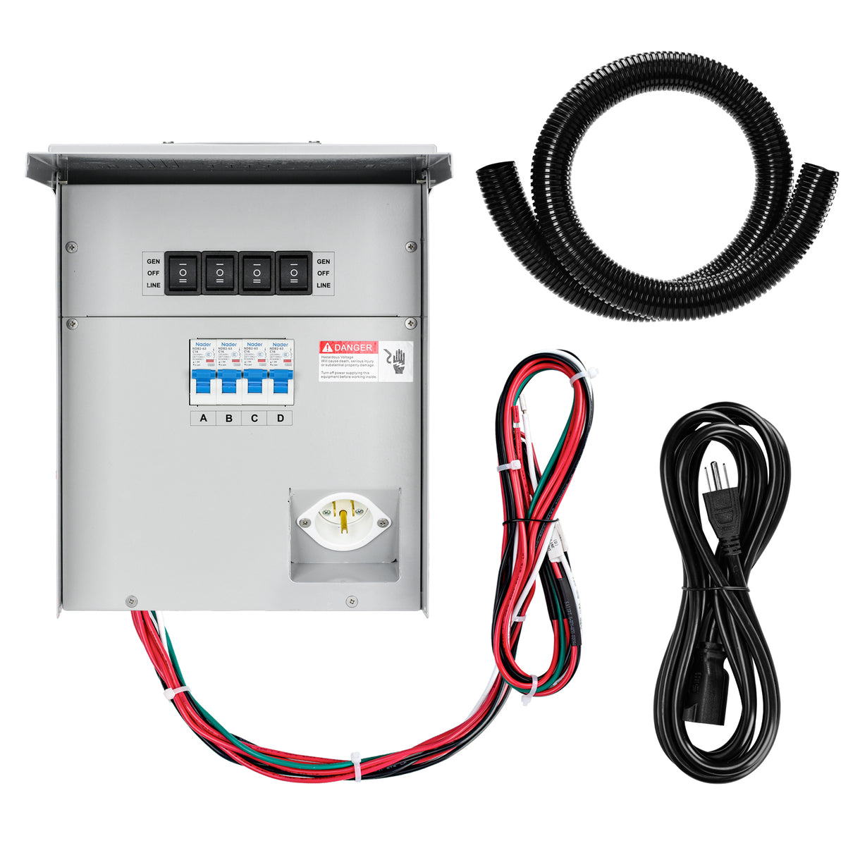 Briidea Home Integration Generator Transfer Switch Kit, 15 Amp 120V 4 ...