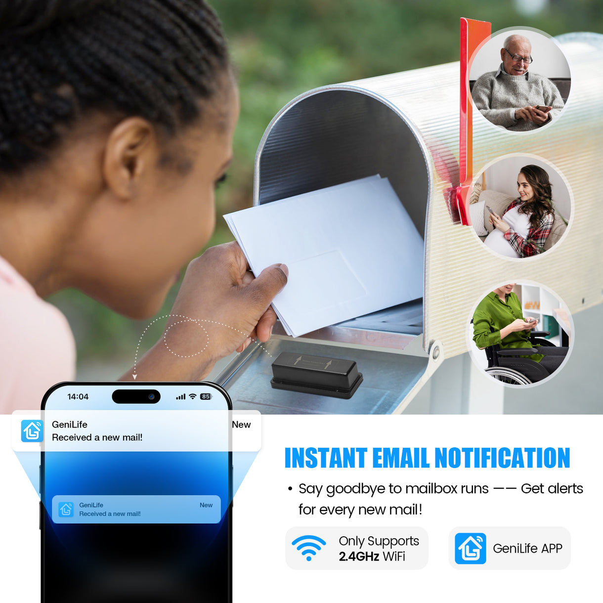 Briidea 500ft Wireless Mailbox Alarm with LED Light – briidea