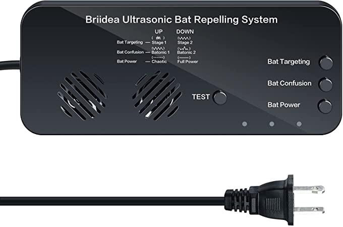 Briidea Ultrasonic Bat Repeller System, Bat Away System, Demands Bats ...