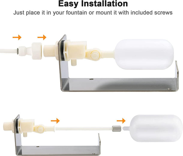 briidea Water Fountain Auto Fill System, Water Leveler Float Valve Kit