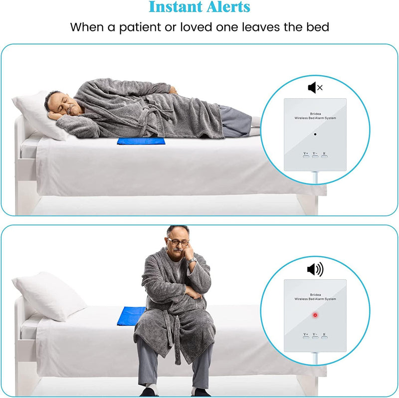briidea Bed Alarms and Fall Prevention for Elderly with 20'' * 28'' We