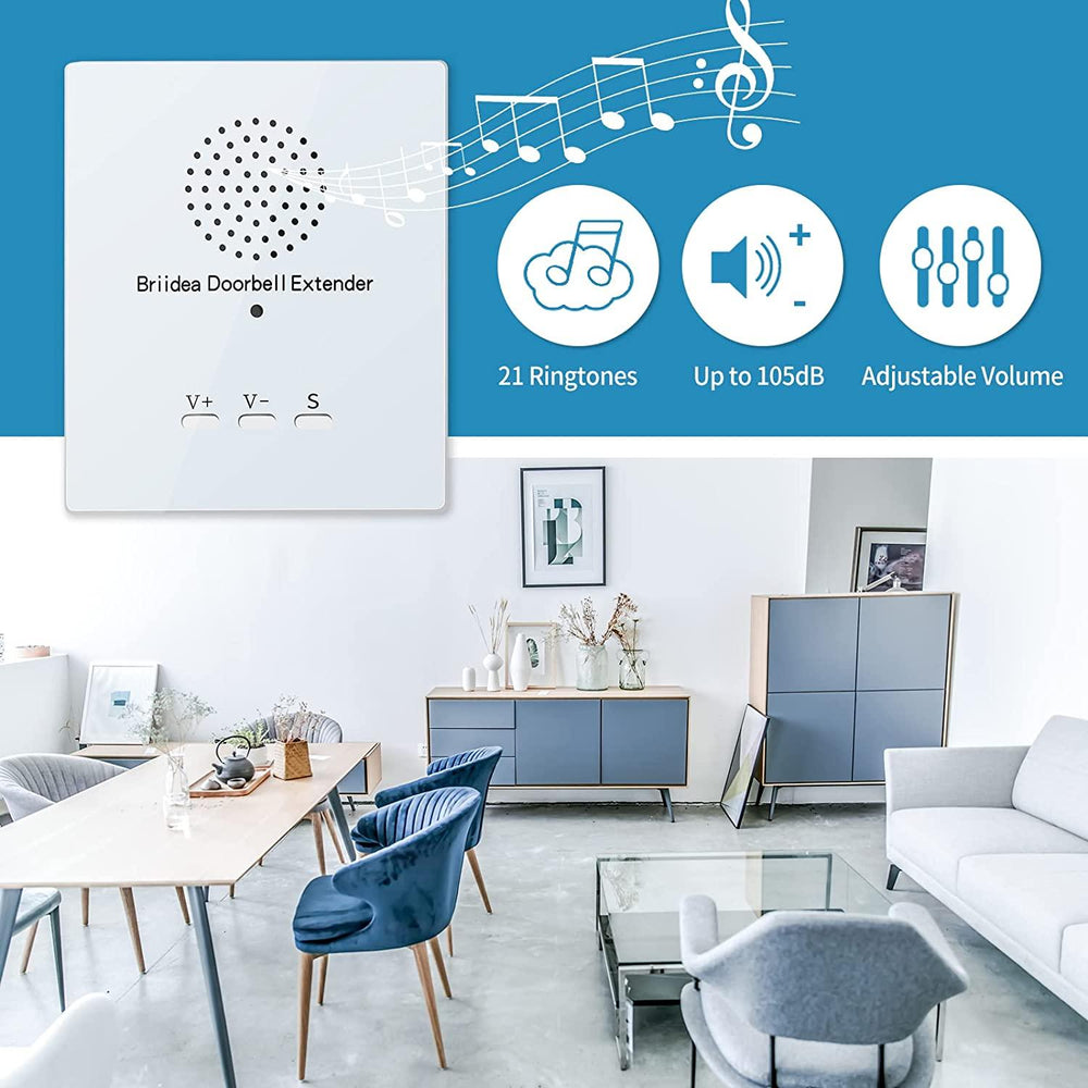 Doorbell Extender, Briidea Doorbell Extender for Wired Doorbell ...