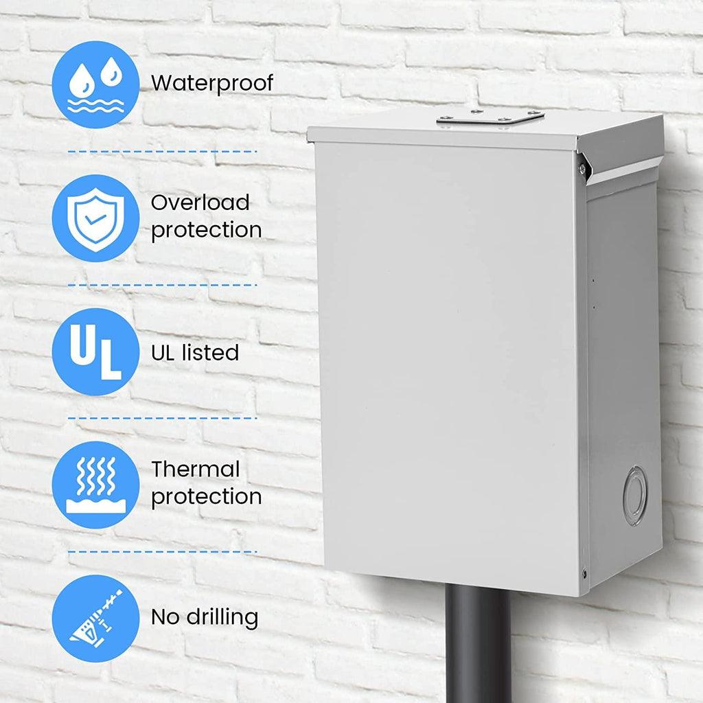 Well Pump Control Box, Briidea Control Box for 1.5 HP 230 Volt Deep ...