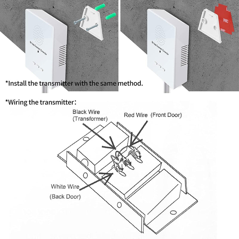 Doorbell Extender, Briidea Doorbell Extender for Wired Doorbell, Conve